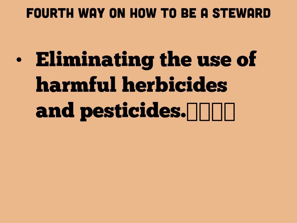 Ways To Be A Steward To The by Rylee Rayce Gere