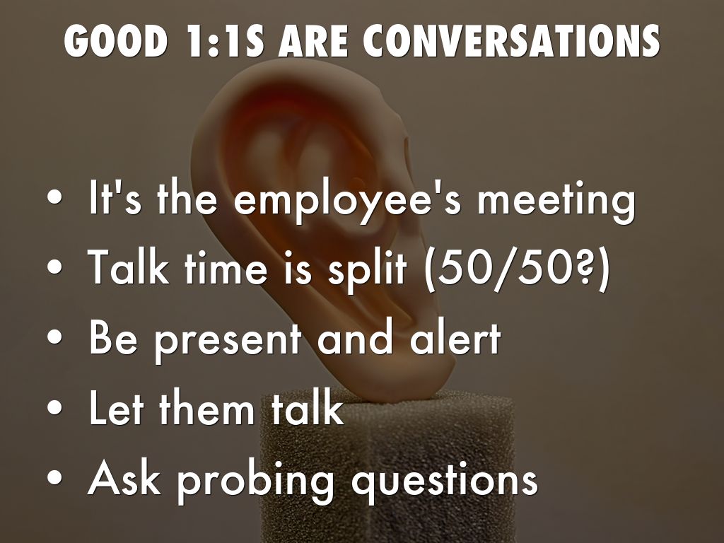 Effective 1:1s by Bob Bob