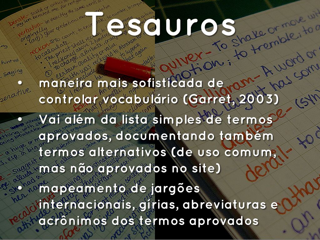 AI | Vocabulário Controlado - Tesauros by Chaiane