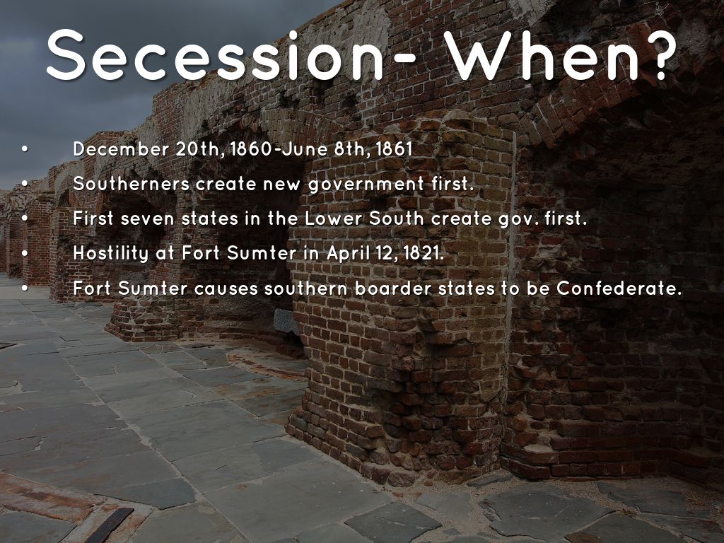 Secession and Fort Sumpter by stephen.marie13