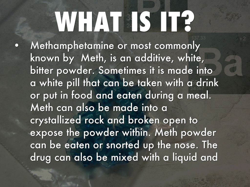 Health Project (Meth) by Lucas Murphy