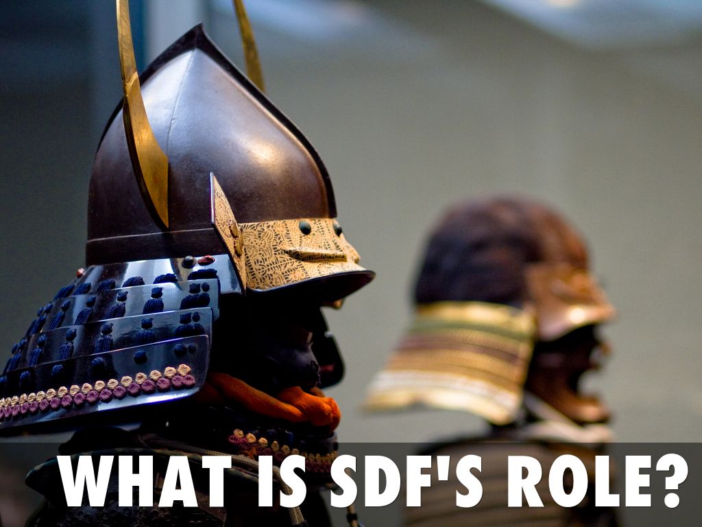 what is SDF'S role? by Ozaki Fumimasa