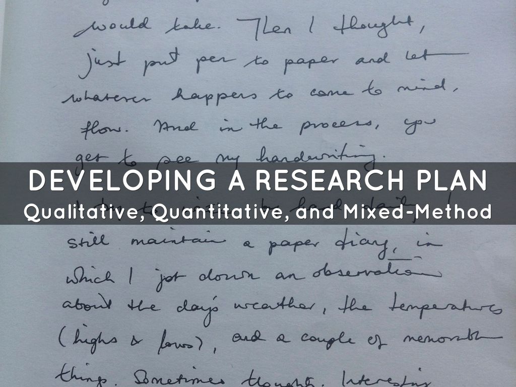 Developing a research plan by Kristin Diggs