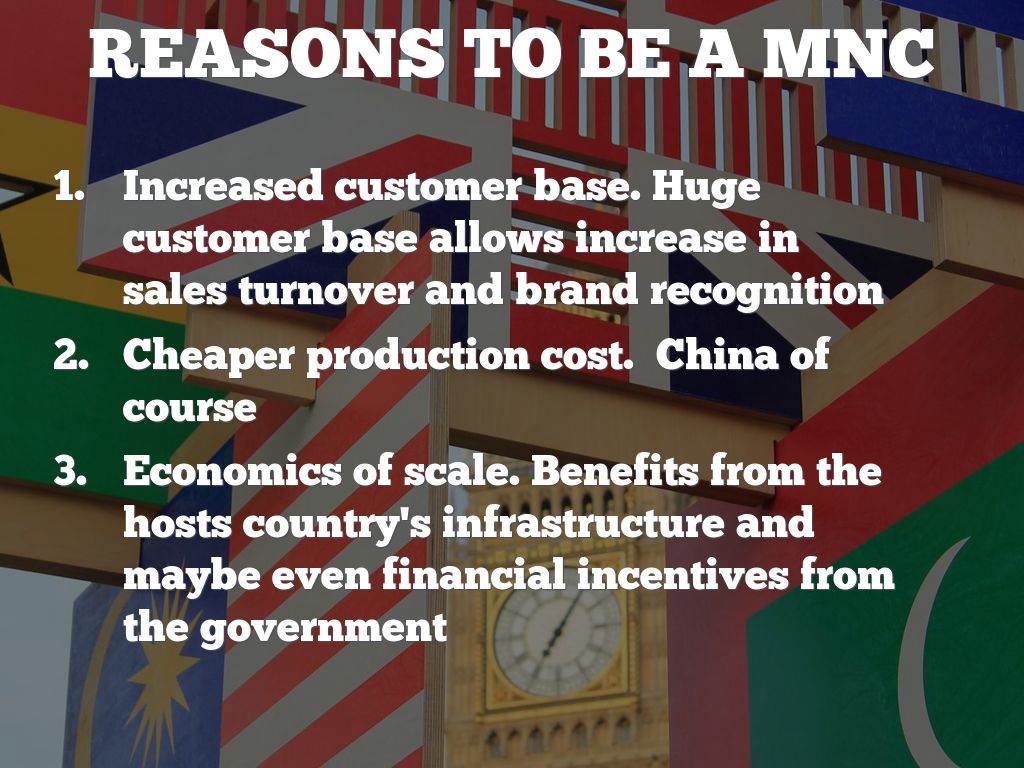 MULTINATIONAL COMPANIES (MNCs)