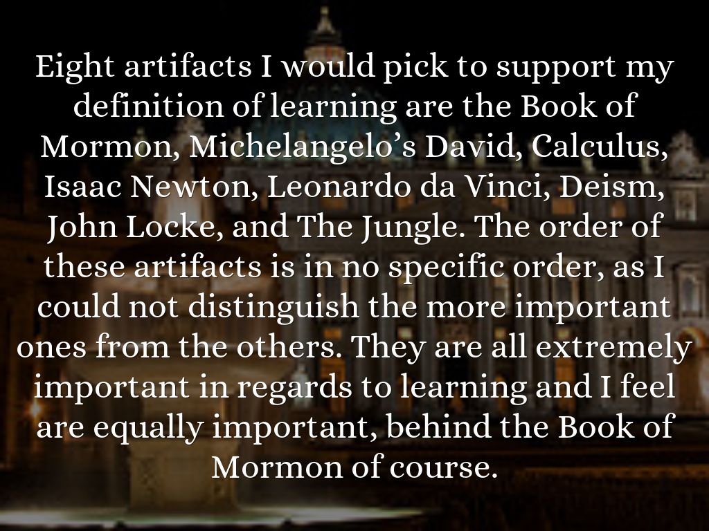 History of LEarning by Andrew Dahlin