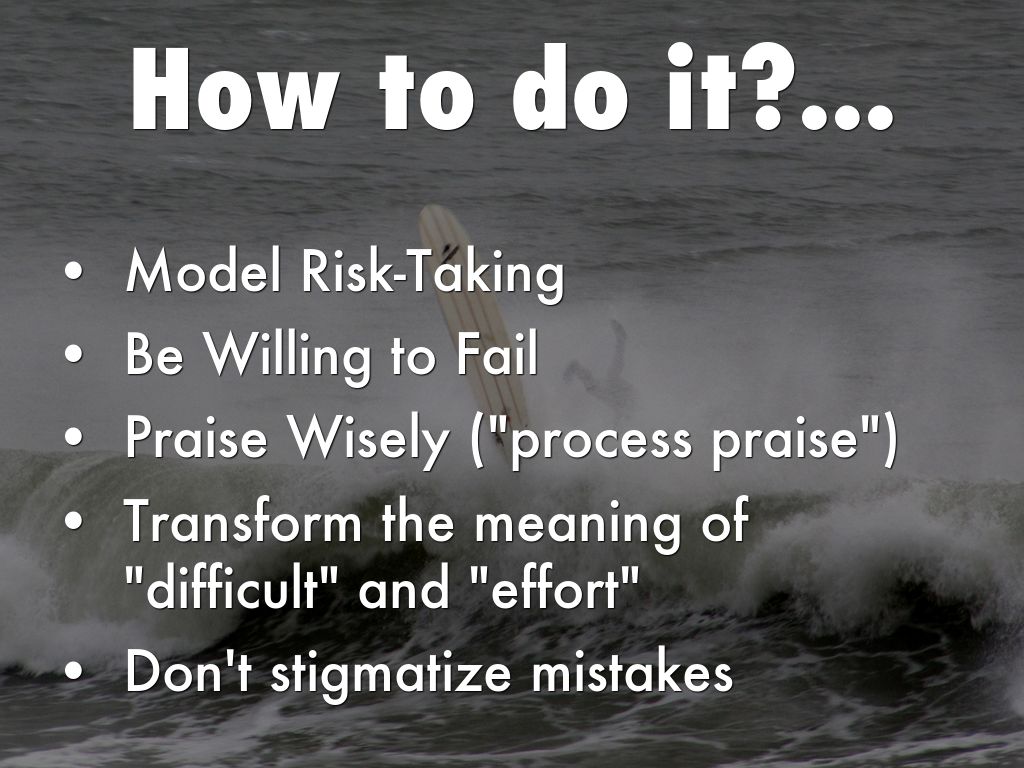 Risk Taking and Initiative by Taylor Mcbride