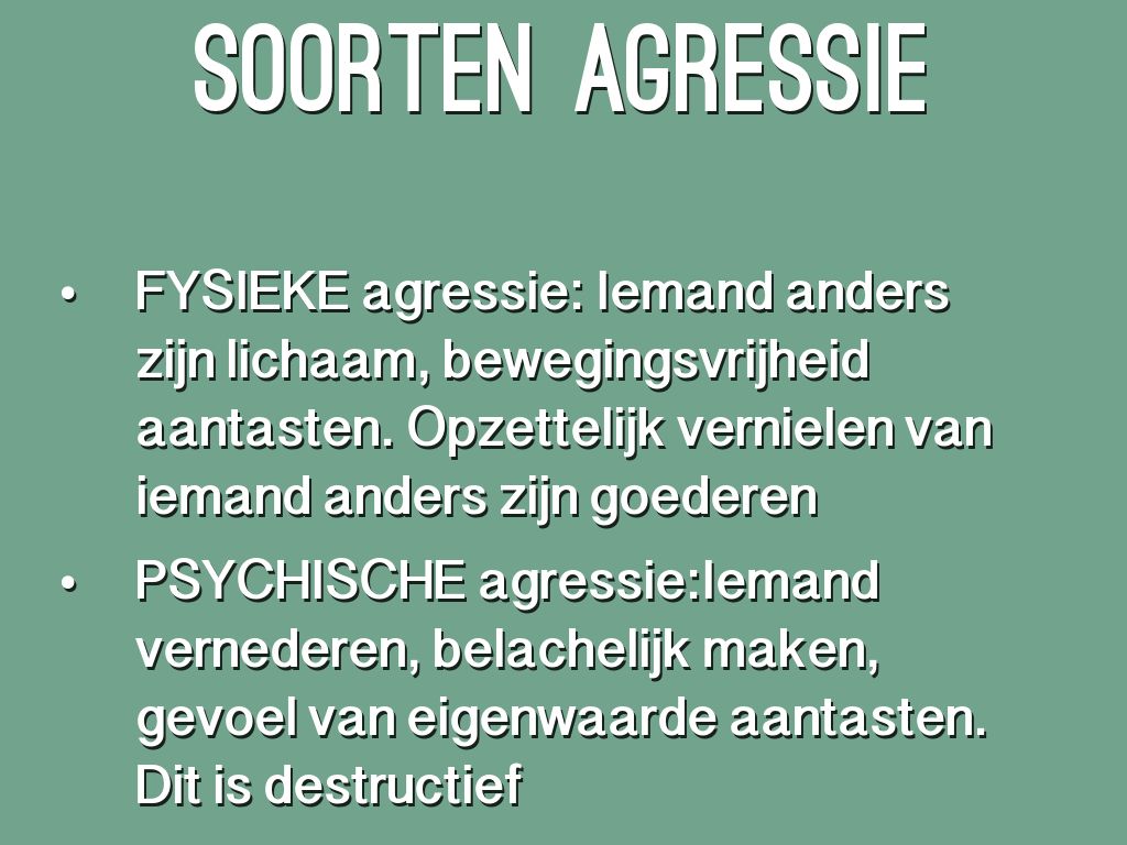agressie by Alexandra Cloostermans
