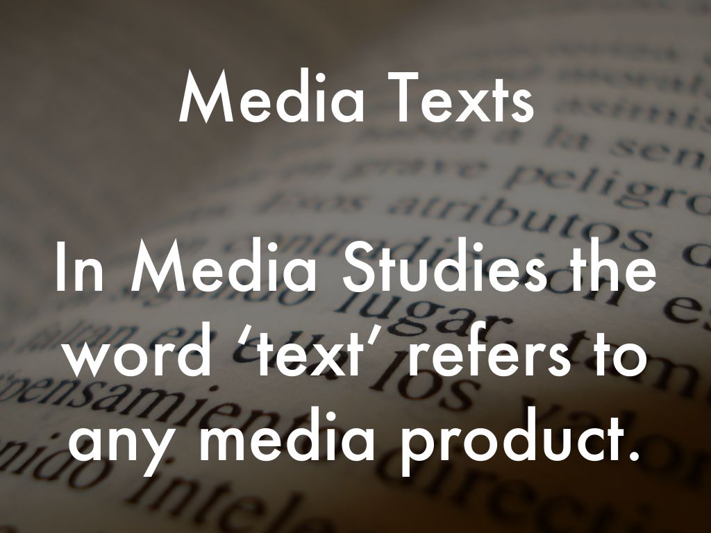 AS MEDIA STUDIES by Sean Upton