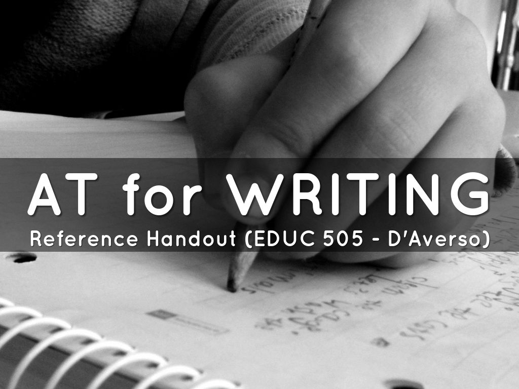 AT for WRITING HANDOUT by jldaverso