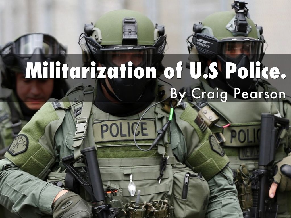 Militarization of U.S Police. by craig.pearson204477