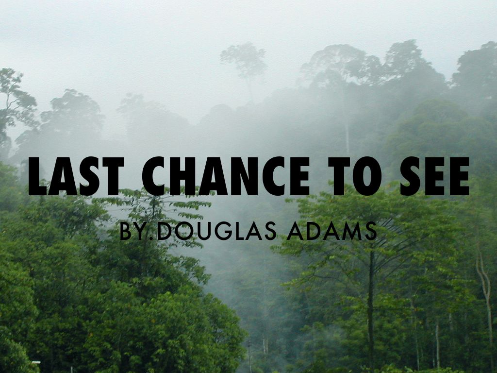 Last Chance To See by Keshawn Wright