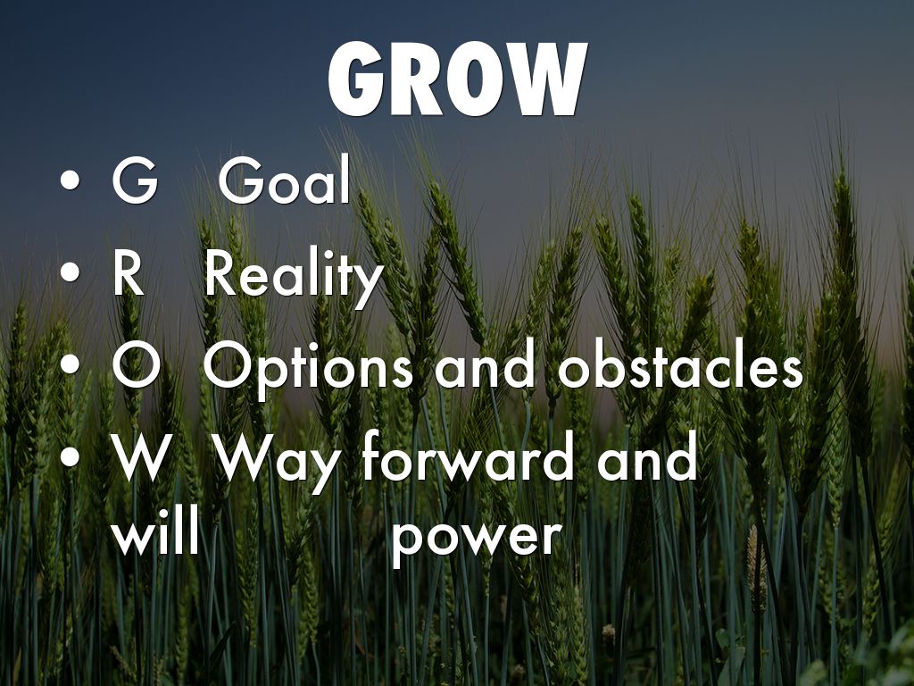 GROW for success by JamesDoyle JAMSO