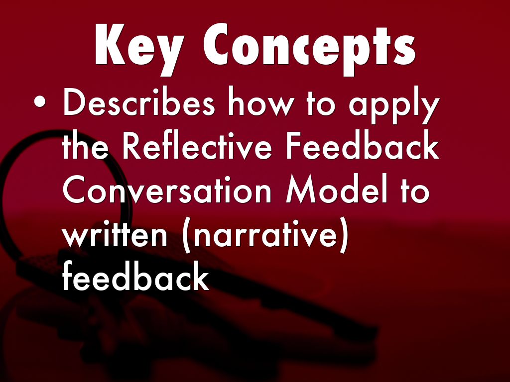 Tips for Narrative Reflective Feedback by Karen Spear