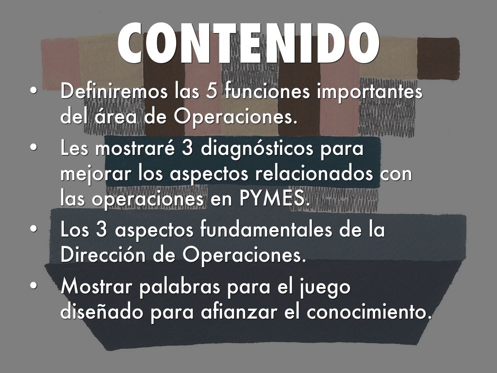 ÁREA DE OPERACIONES PARA LAS PEQUEÑAS Y MEDIANAS