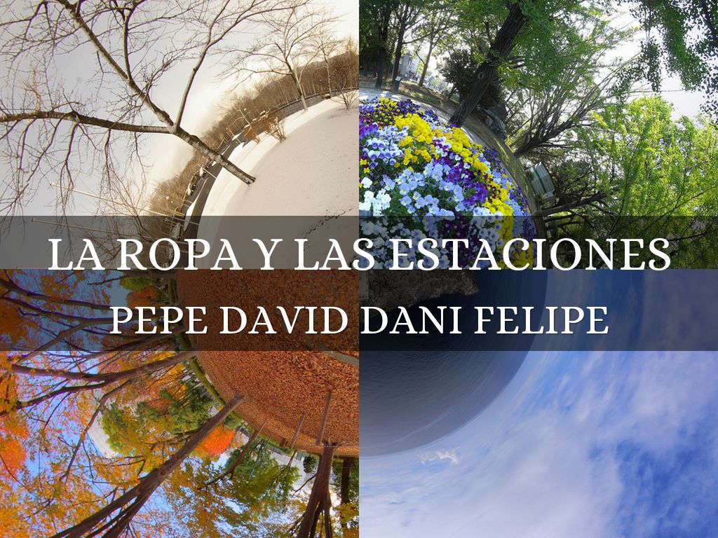 La ropa y las estaciones by Pepe David Dani Felipe