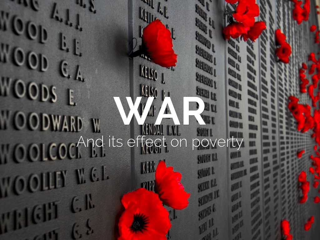 War and poverty by jw.boxall1