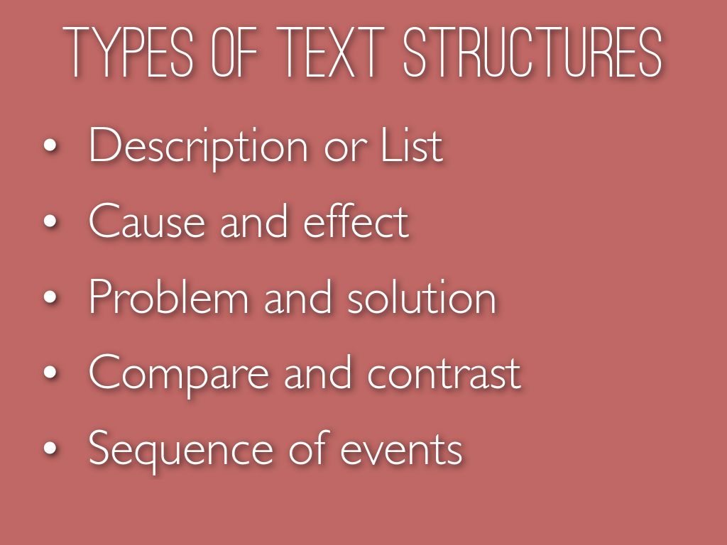 Text Structures By Elizabeth Hernandez