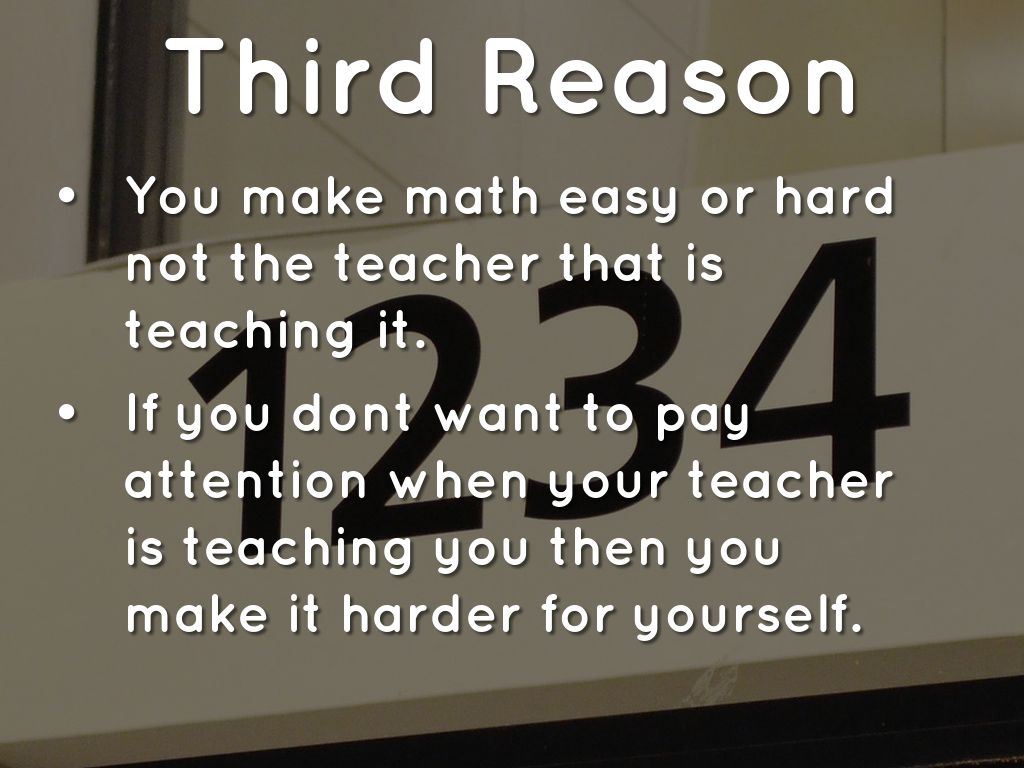 Math is the best subject by darion george