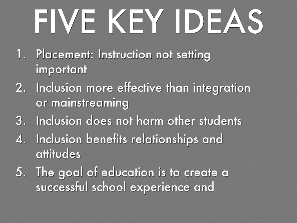 Five Key Ideas By Emilynoe123