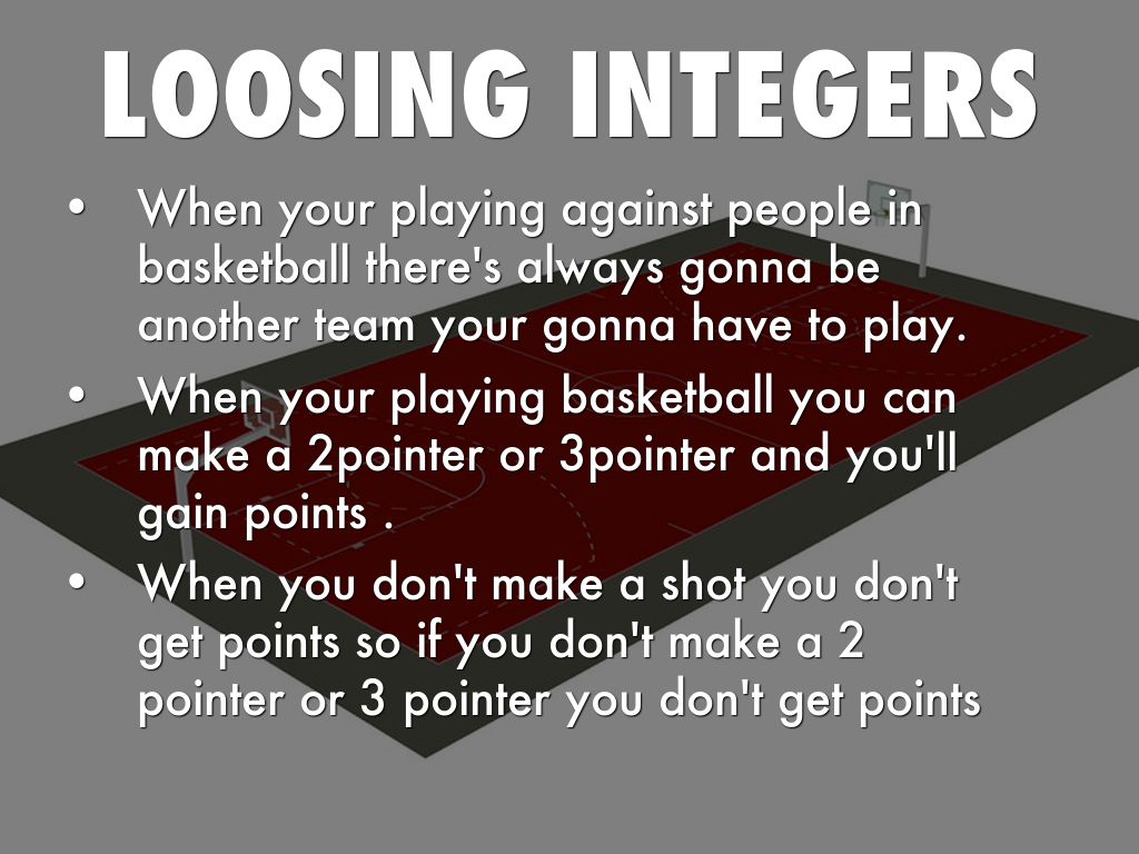 Integers Using Football by Sunye Alexander