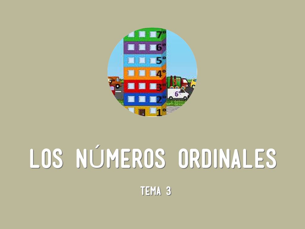 lOS NÚMEROS ORDINALES by eamgutierrezmjesus