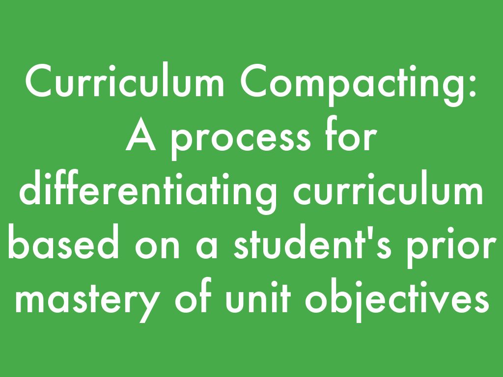 Copy of Academy Math Compacting Pilot by Esther Behling