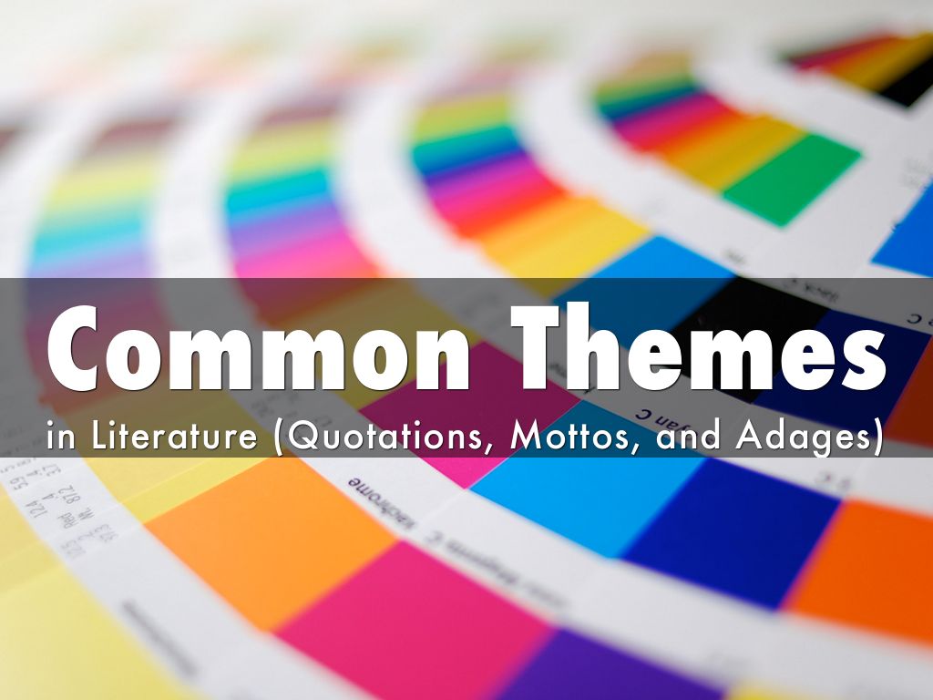 Copy of Common Themes by mackl