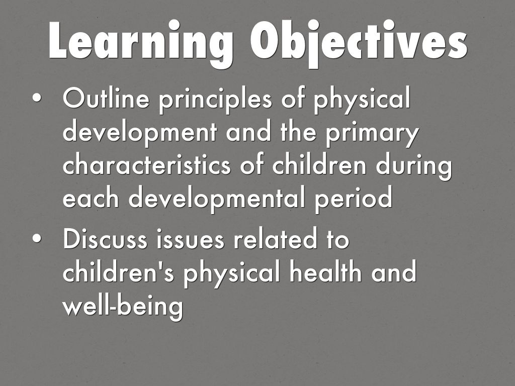 Physical Development by tan