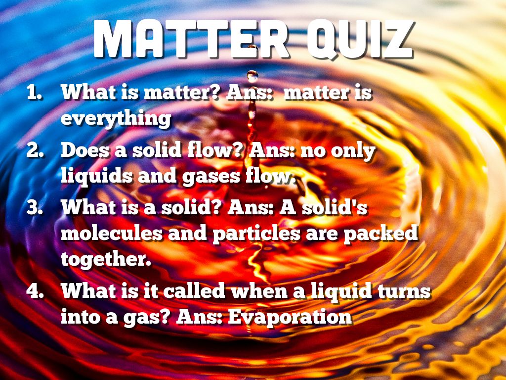 Matter Quiz by 3c Ipad3c07