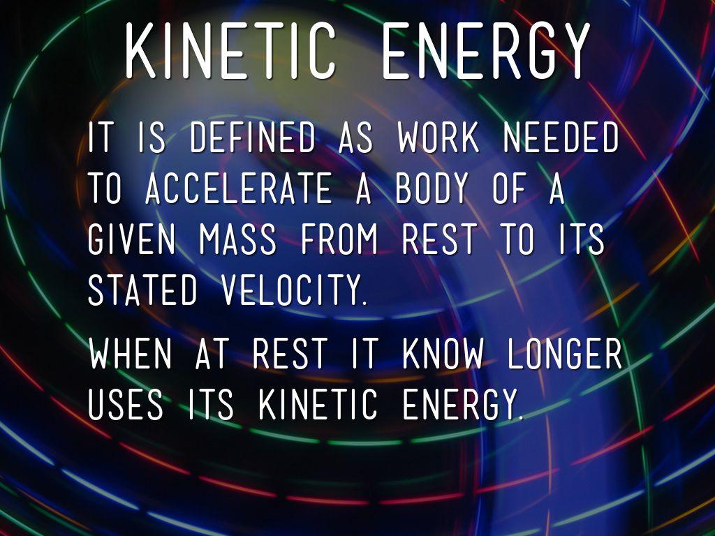 Kinetic Energy by Jenna Barr