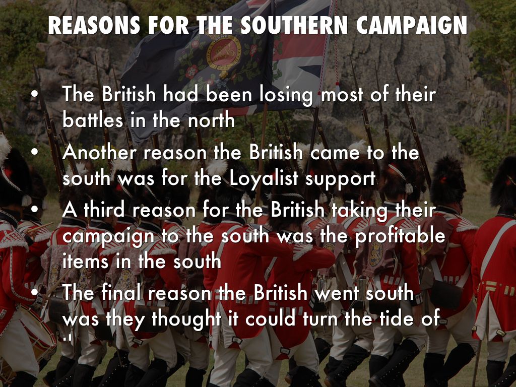 Copy of South Carolina In The Revolutionary War by
