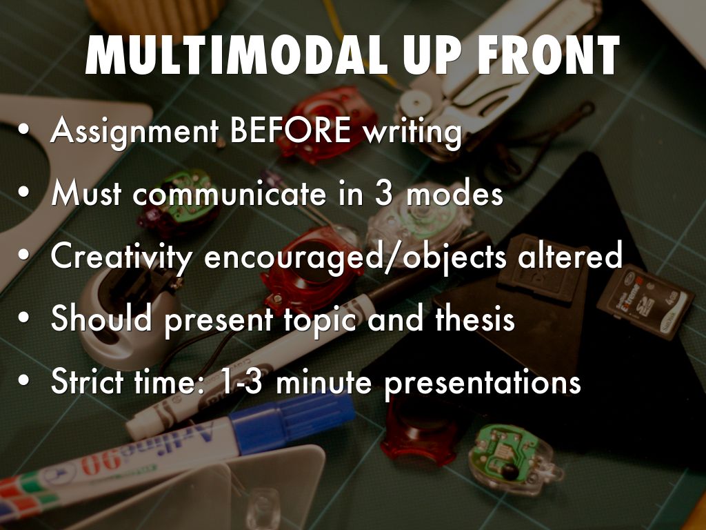 Multimodal Assignments by Jeannie Beard