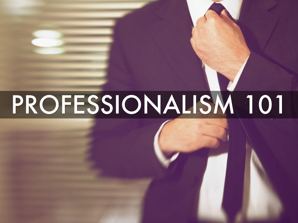 Professionalism At Work