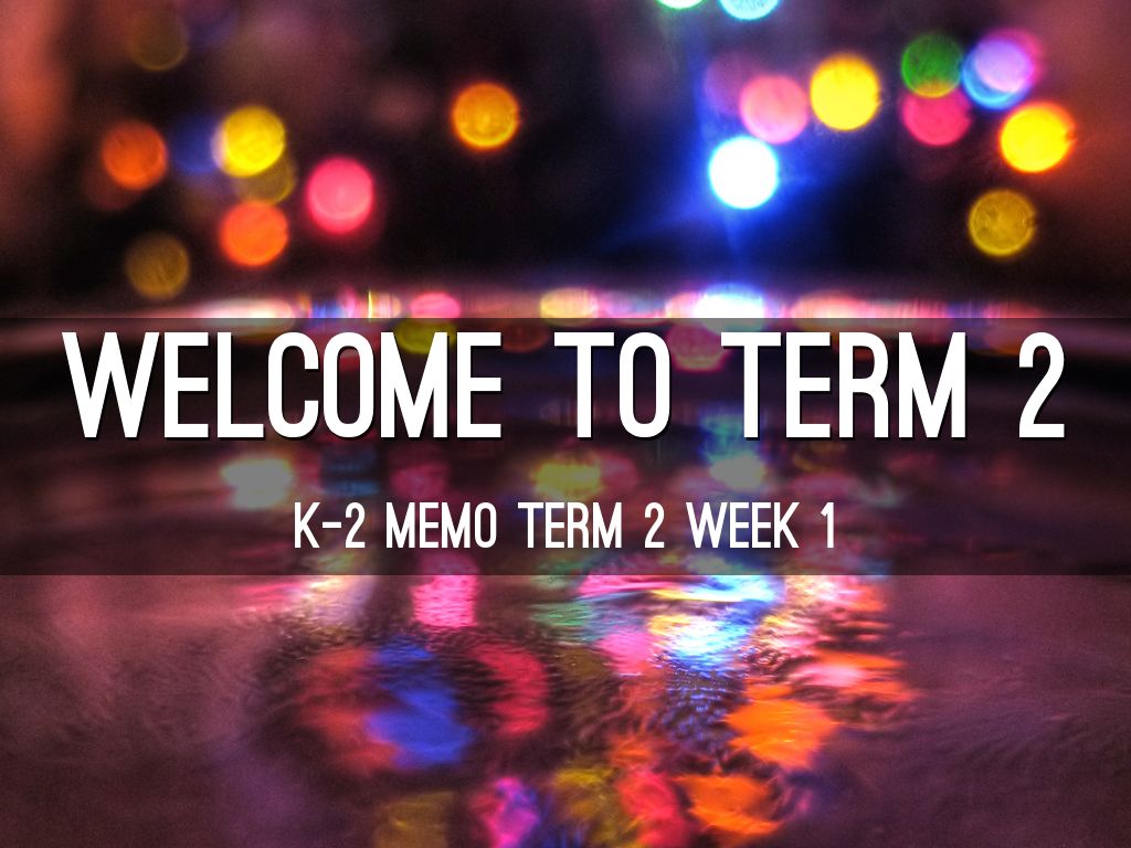 Welcome to Term 2 by Michelle Shaw