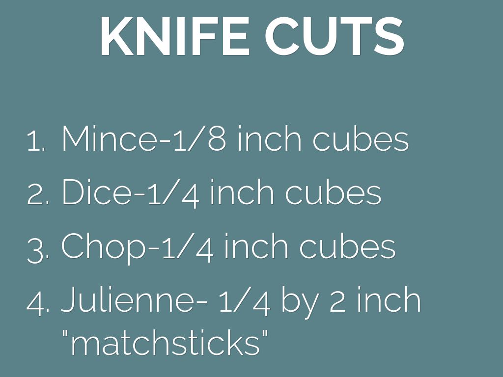 Food Prep Terms by Sara Ramaiah