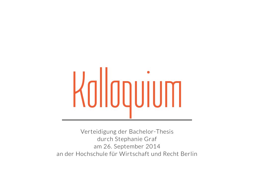 Kolloquium by stephaniegraf1