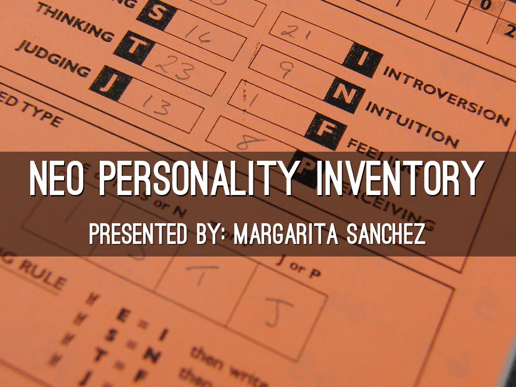 neo personality inventory by Majo Sanchez