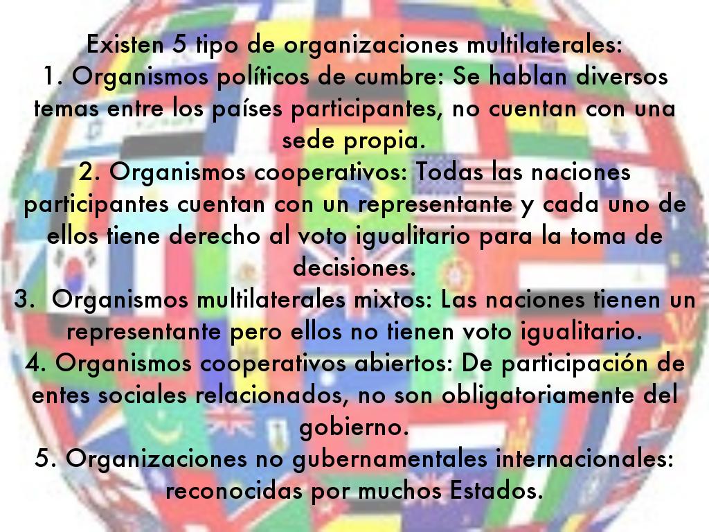 ORGANISMOS MULTILATERALES by adelgadolar