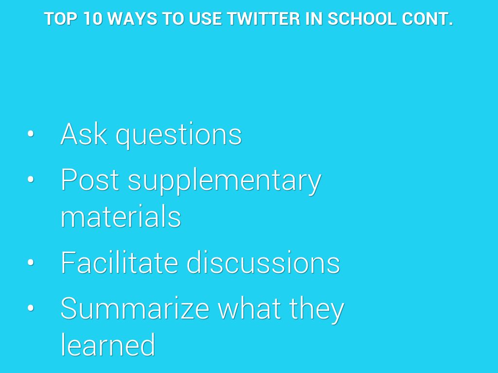 Twitter In The Classroom by allisonzigrang