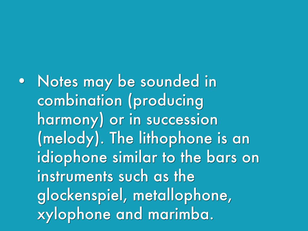 Lithophone by jbrown