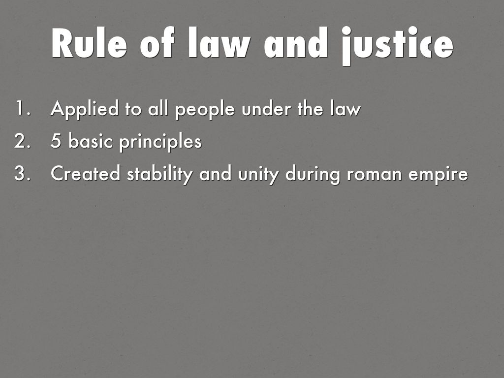 Rule of law and justice by halalyboy
