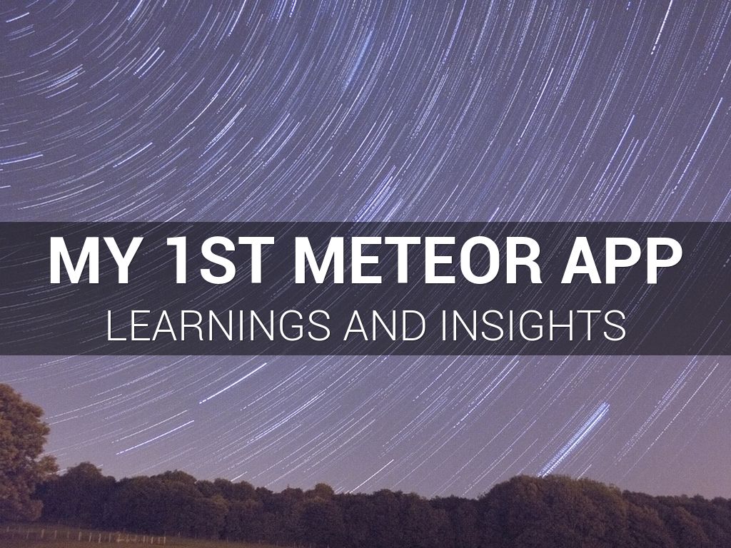 My 1st Meteor App By Marcuskleppe 