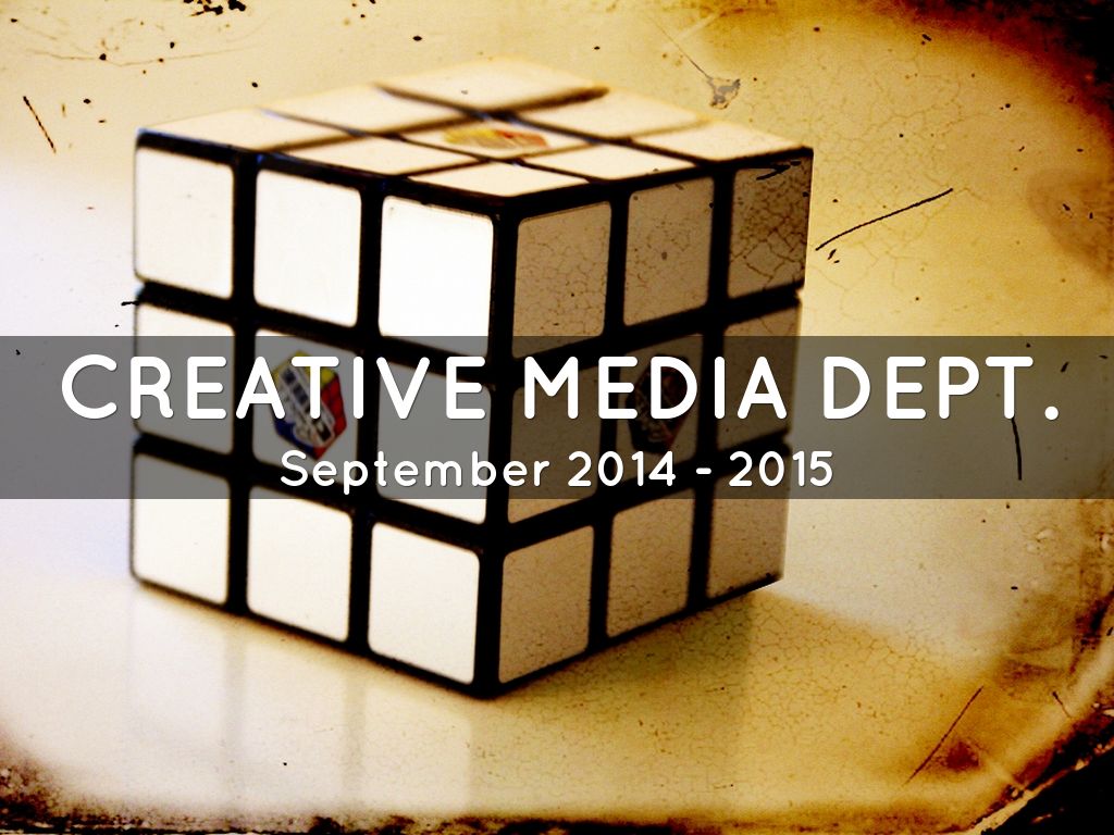 Creative Media Dept. by Richard Eno