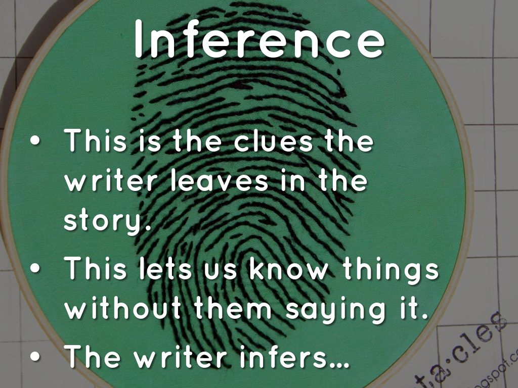 Looking for clues...Inference & Deduction by riding.m