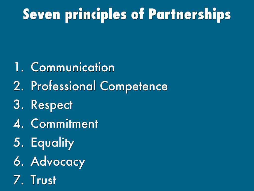 Seven principles of Partnerships by caroline.leland