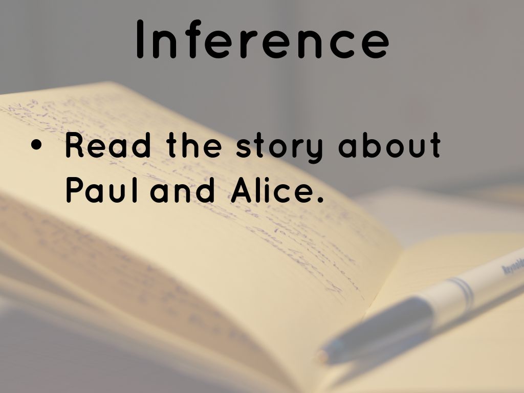 Looking for clues...Inference & Deduction by riding.m