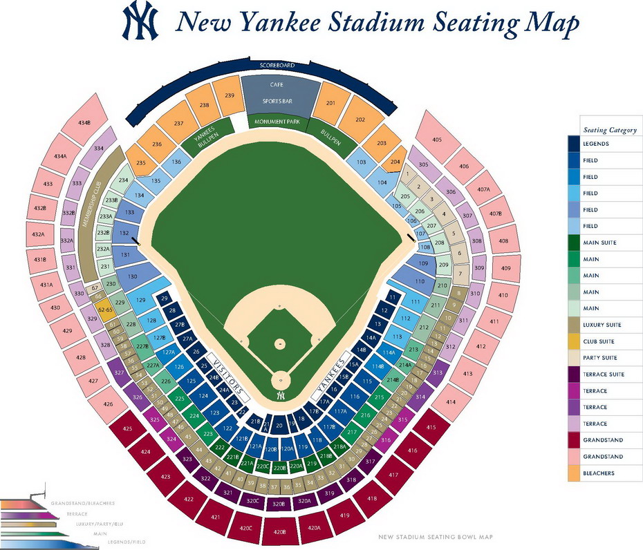 Yankees Seating Chart Virtual View