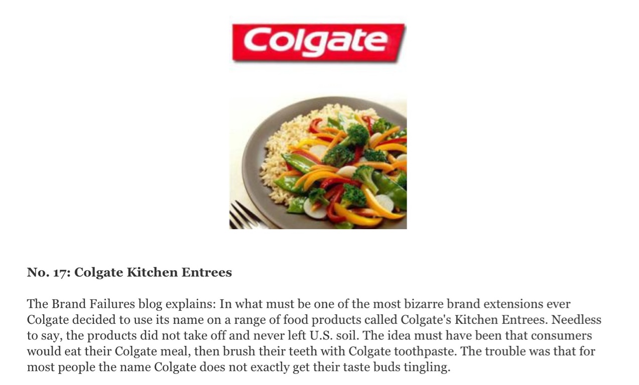 Why Did Colgate Kitchen Entrees Failure | Dandk Organizer