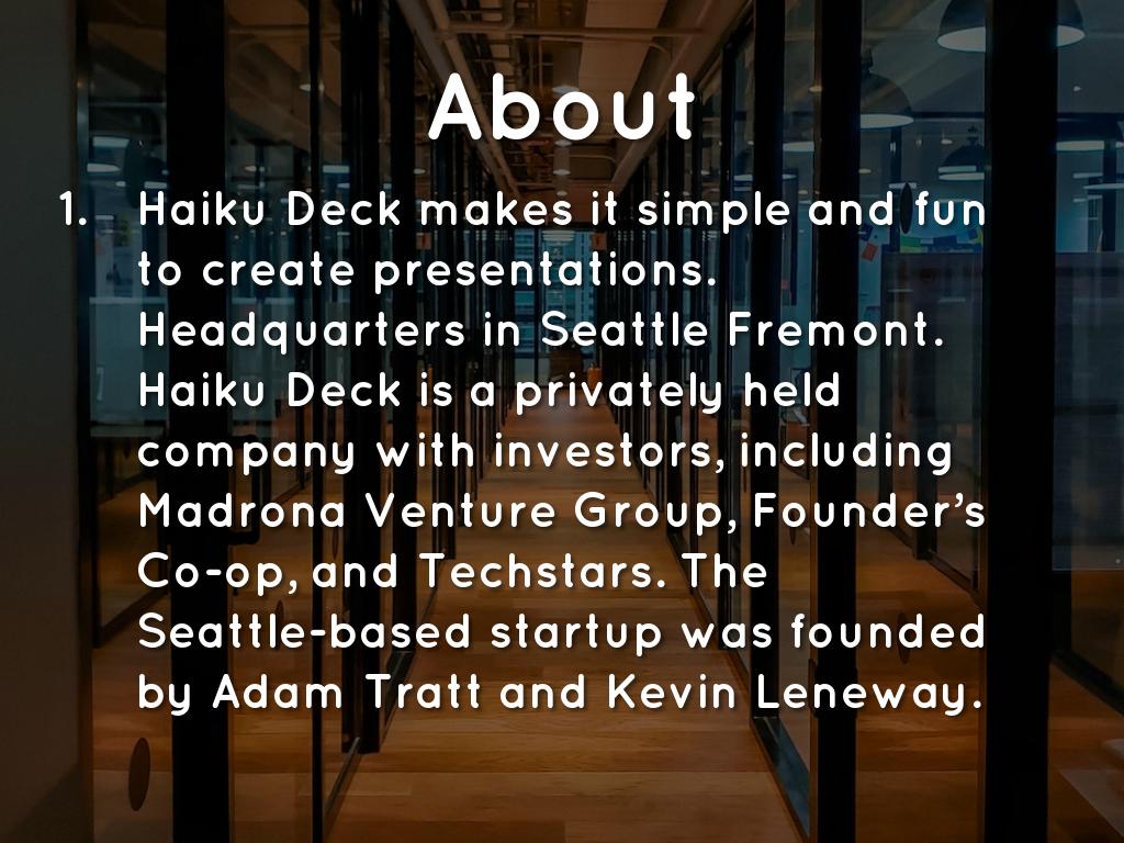 Haiku Deck by Melvin Merman