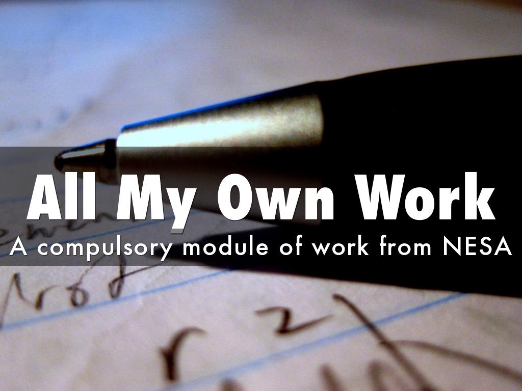 All My Own Work by Robyn Ellis
